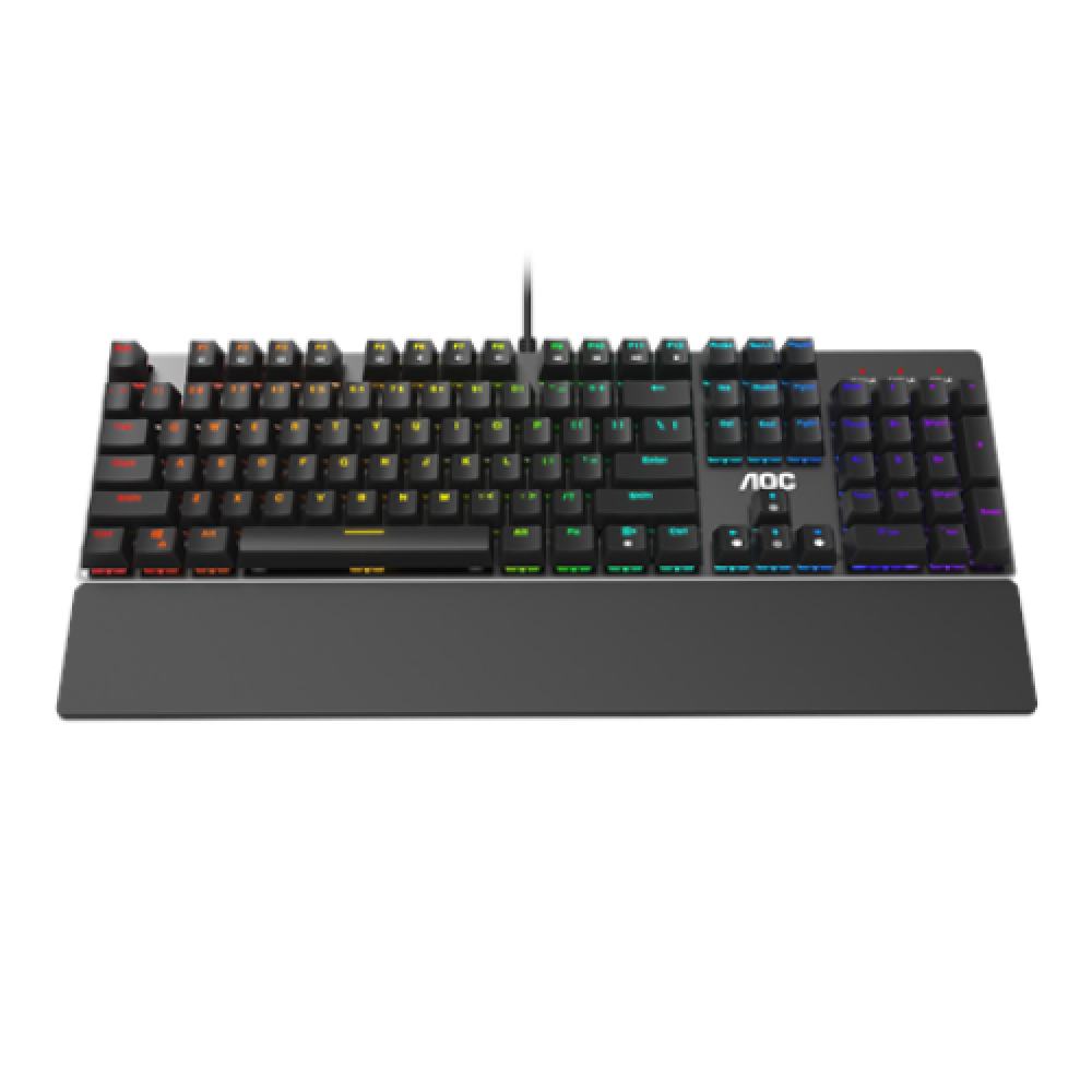 AOC Mechanical Gaming Keyboard GK500 RGB LED light, US