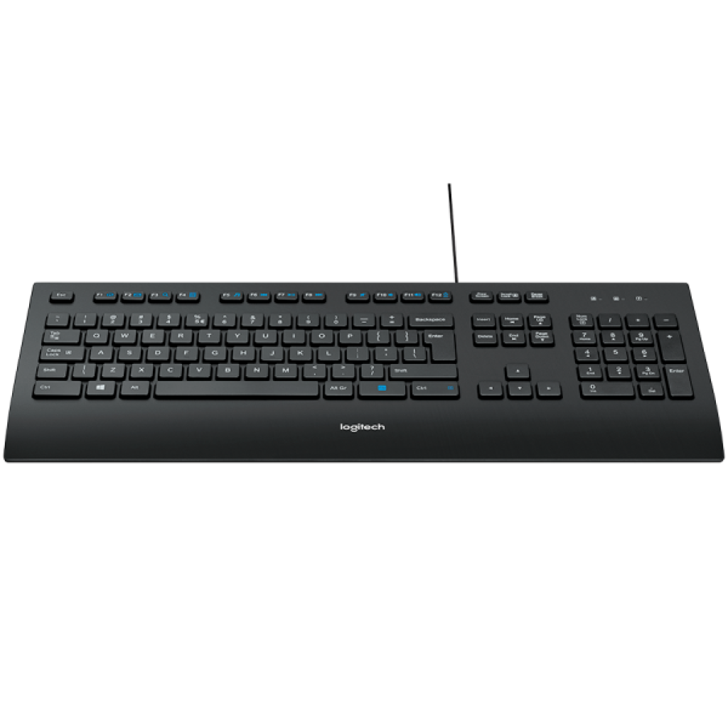 LOGITECH K280e Corded Keyboard - BLACK - USB - RUS - B2B