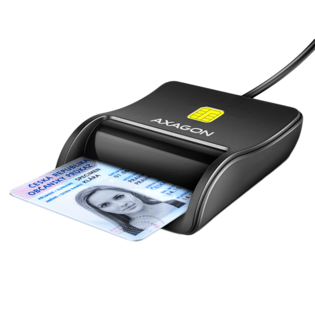 Compact desktop USB contact Smart / ID card reader with